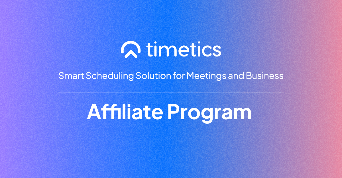 Affiliate Program - Timetics